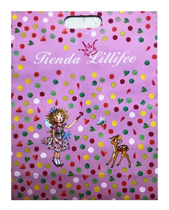 Bolsa grande de Lillifee con puntitos de papel couche - Tienda Lilifee