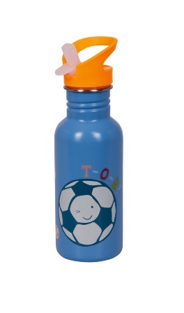 Botella de acero inoxidable Fútbol 0,5L para pequenos futbolistas ...